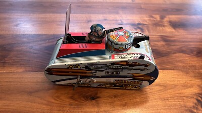 Vintage Marx Tin Wind-Up US Army Tank With Key Working | eBay