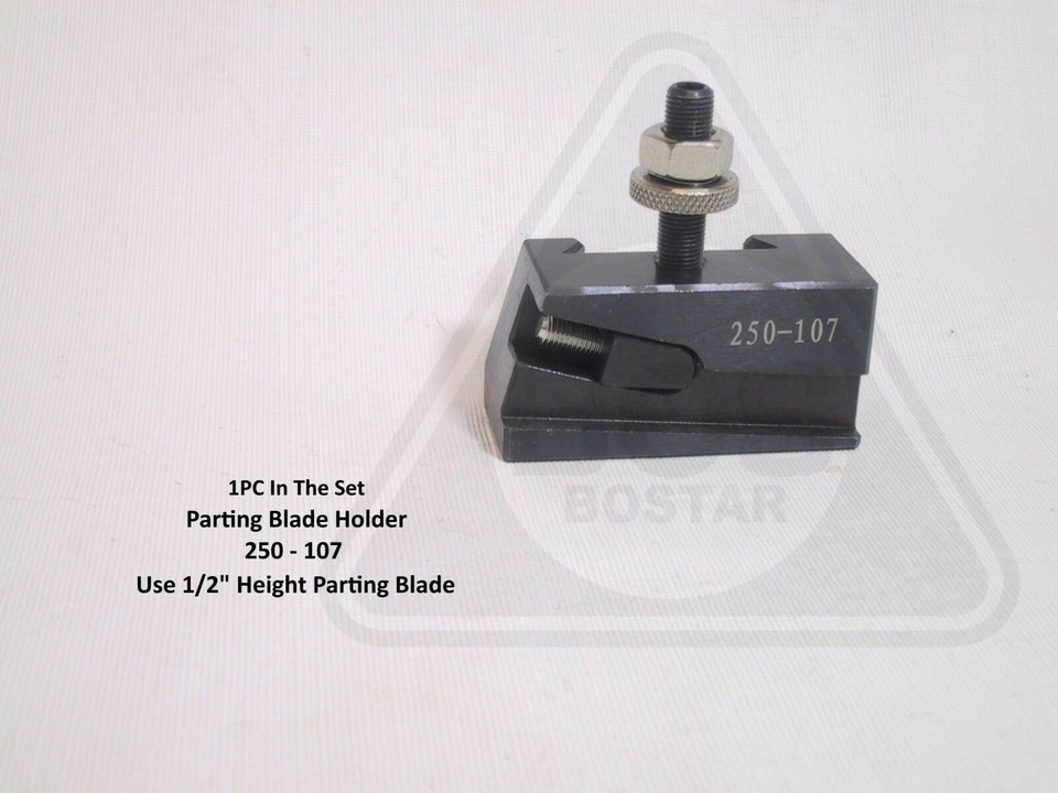 BOSTAR AXA 250-111 Wedge Type Tool Post, Tool Holder Set for Lathe 6-12 ...