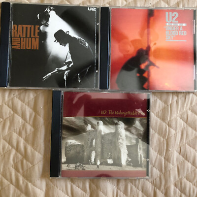 U2 CD Lot: Rattle & Hum/Unforgettable Fire/Under a Blood Red Sky (Live ...