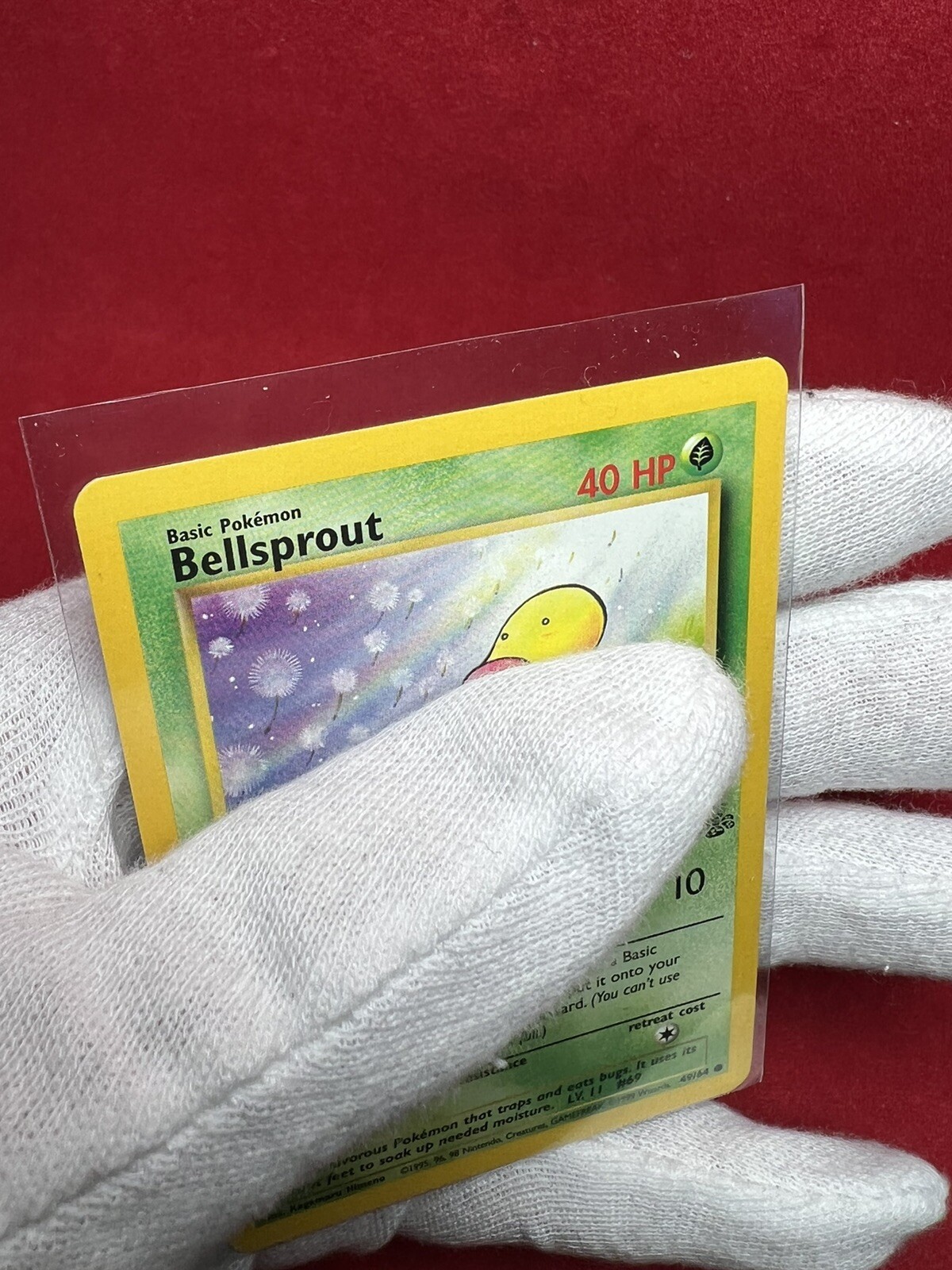 1995, 96, 98 Pokemon Card **Bellsprout** - Jungle Set # 49/64 - Common ...