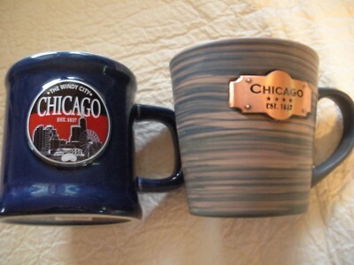 2 Souvenir Chicago Coffee Mugs Cup Souvenir | eBay