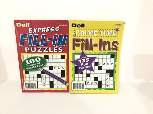 NEW Lot of 2 Penny Press Dell Express Fill In Puzzle Books 160 and 135 ...