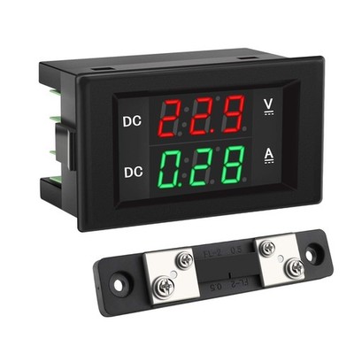 DROK DC 4.5-100V Digital Voltmeter Ammeter Multimeter Panel, DC Amp ...