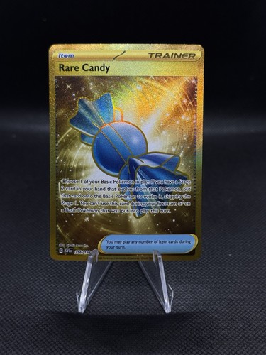 Rare Candy # 256 Scarlet & Violet Hyper Rare Gold Full Art Pokemon Card ...