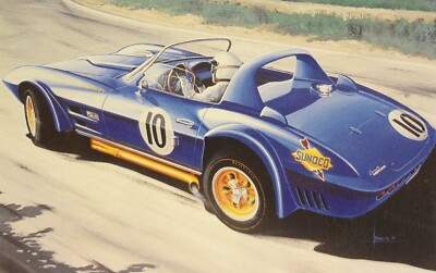 Artist Peter Lawlis Lithographs - Advertising Post Card - Corvette ...