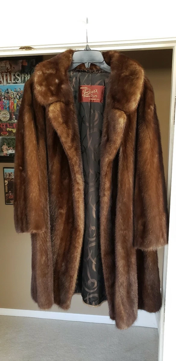 Laurie Vintage Mink Fur Light Bown Coat For Sale William, 47% OFF