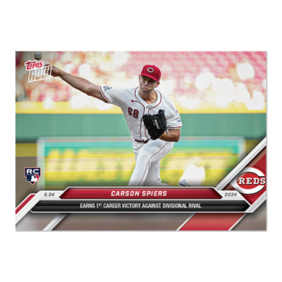 Carson Spiers RC Reds 2024 MLB TOPPS NOW Card 341 Presale | eBay