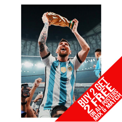 LIONEL MESSI DD6 WORLD CUP POSTER PRINT A4 A3 SIZE BUY 2 GET ANY 2 FREE ...