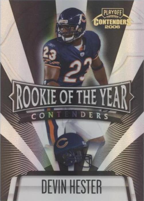 2006 Playoff Contenders - Rookie of the Year Contenders Devin Hester # ...