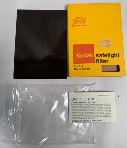Vintage Kodak Darkroom Safelight Filter - 5"x7" - (A5) | eBay