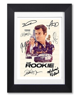 THE ROOKIE CAST SIGNED POSTER PRINT PHOTO AUTOGRAPH TV SHOW SERIES ...
