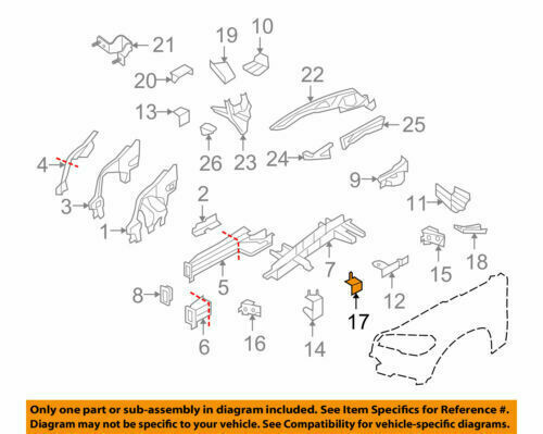 OEM BMW E70 E71 X5 X6 RADIATOR LOWER MOUNTING BRACKET RIGHT 41117174342 ...