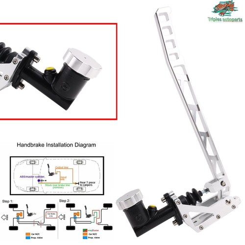Aluminum Racing Hydraulic Handbrake Long Arm Gear Drift Hydro E-Brake ...
