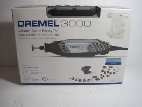 NEW, Dremel 3000, Variable Speed Rotary Tool with 24 Accessories & Case ...
