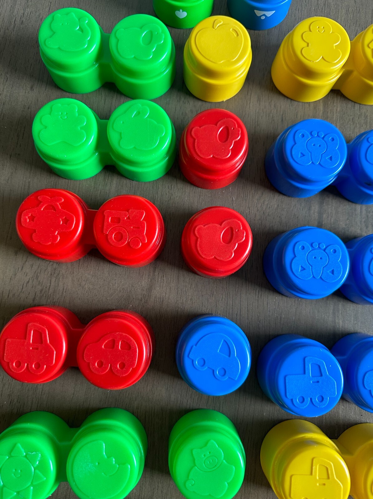 Vintage Fisher Price Stack n Build Blocks & Bucket Set 1997 Preschool ...