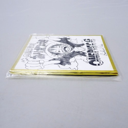 ONE PIECE Eiichiro Oda Autograph Limited 1500 mini Shikishi Autograph ...
