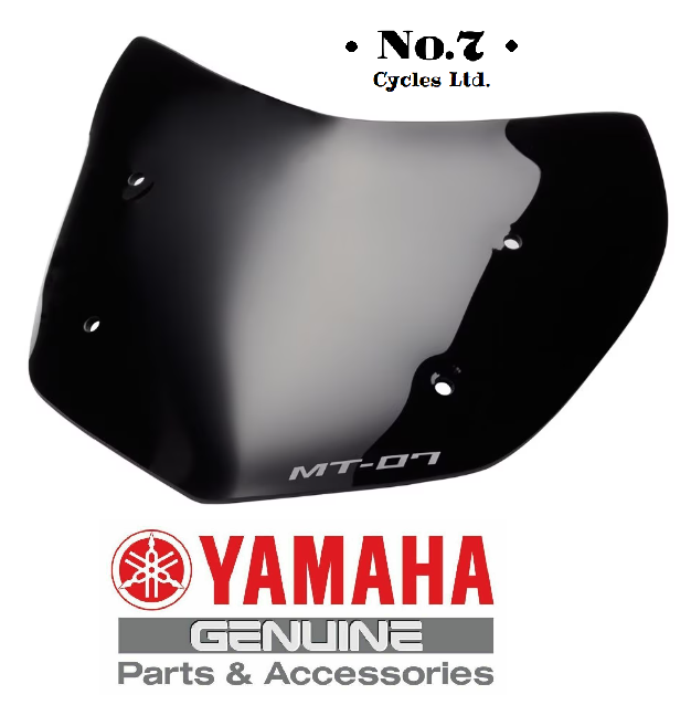 Genuine Yamaha Front Cowl Visor Black MT07 MT-07 2015 2016 2017 2018 ...