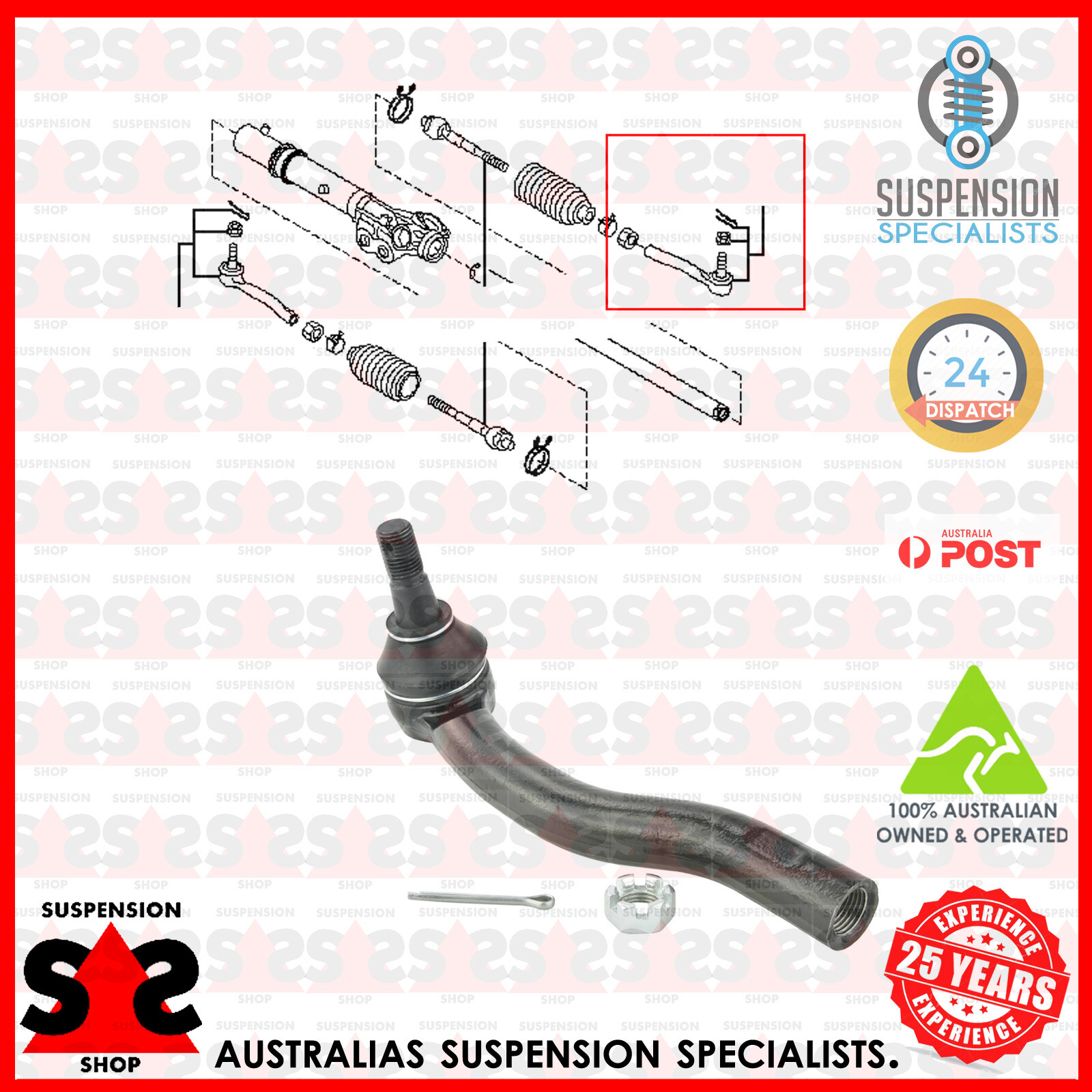 Front Axle Left Tie Rod End Suit NISSAN Patrol Vi (Y62) 5.6 PATROL VI ...
