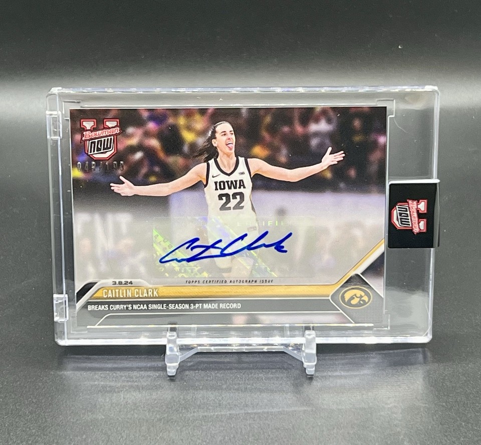 Caitlin Clark 49/199 Autograph 2024 Bowman U Now #63A | eBay