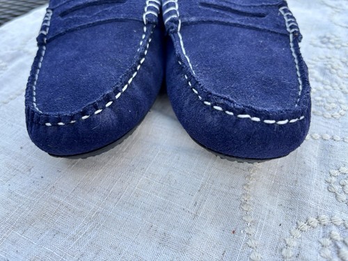 Quoddy Penny Driving Mocs, Navy Blue Suede, NWOB, Size 7.5 Men’s | eBay