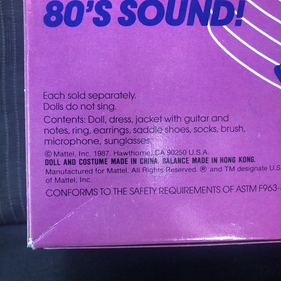 Barbie and The Sensations 1980s Bit Age Becky Doll #4977 New Old Box ...