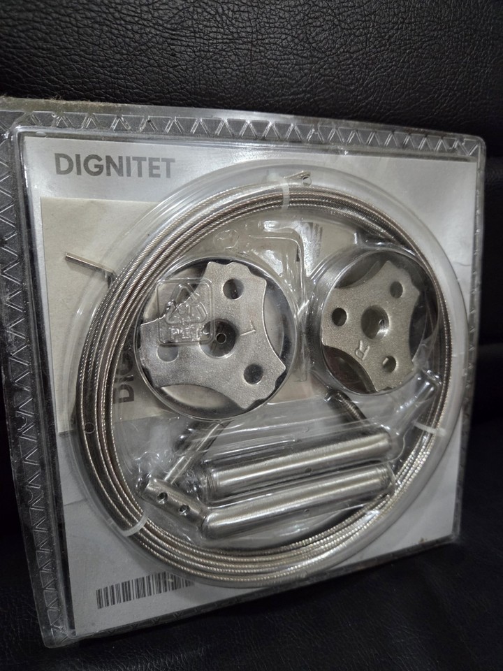 IKEA Dignitet Curtain Wire NEW 600.752.95 Stainless Steel 5m/197 ...