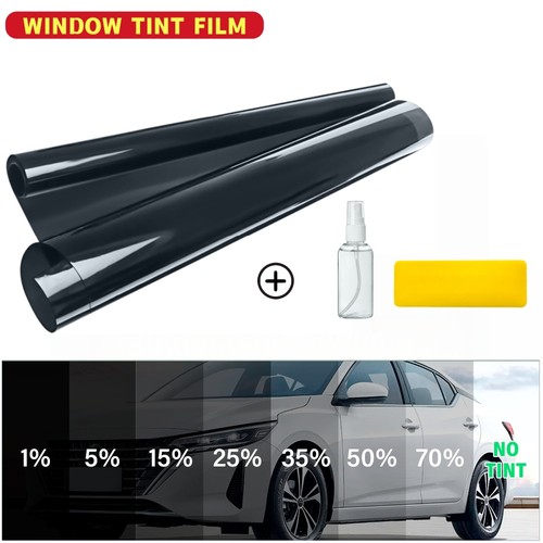 CAR WINDOW TINT AUTO TINTING FILM LIMO BLACK DARK MEDIUM LIGHT ULTRA ...