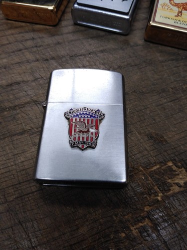 Vtg 1965 CREST CRAFT US Forces Dom. Rep. Vietnam Era Cigarette Lighter ...