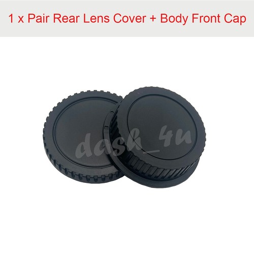 1 x Pack Rear Lens Cover + Camera Body Front Cap for Canon EOS EF DSLR ...