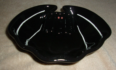 HAUSENWARE CERAMIC VAMPIRE BAT SHAPED CANDY NUTS DISH BOWL HALLOWEEN | eBay