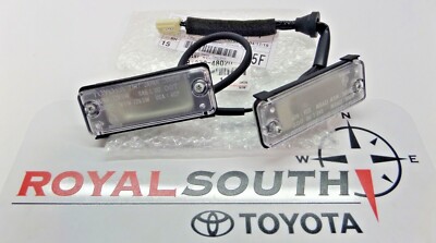 2001-2007 Toyota Highlander Rear License Plate Light Lamps Genuine OEM ...