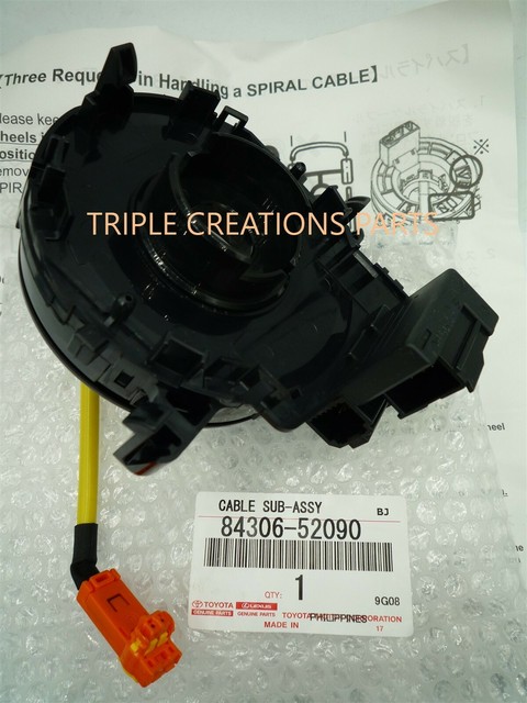 84306-52090 Toyota Cable Sub-assy Spiral 8430652090 Genuine OEM Part ...
