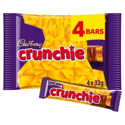 2 x Cadbury Crunchie Chocolate Bar 4 Pack Multipack 128g | eBay UK