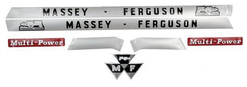 Massey Ferguson MF 135 145 148 Multipower Tractor Bonnet Decal Sticker ...
