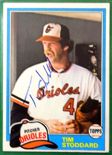 Tim Stoddard Baltimore Orioles 1981 Autographed Card | eBay
