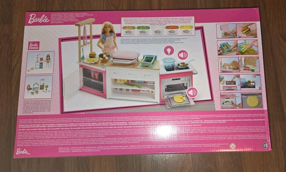 NEW Barbie Dough Ultimate Super Chef Kitchen Doll and Playset with ...