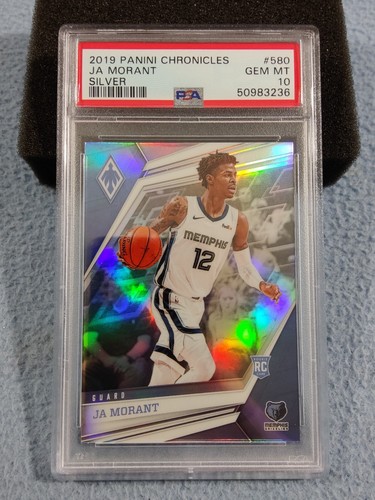 2019-20 PANINI CHRONICLES PHOENIX JA MORANT SILVER #580 RC PSA GEM MINT ...