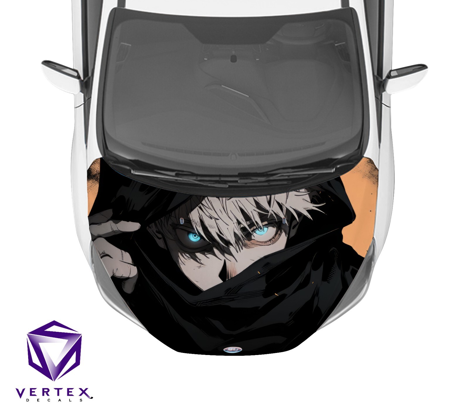 Jujutsu Kaisen Gojo Anime Hood Wrap Weatherproof Vinyl Decal 50X60 | eBay