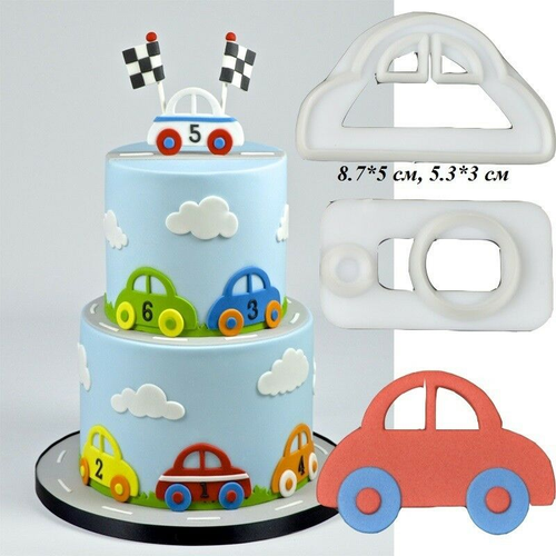 Ausstecher Auto Kuchen Fondant Tortendeko Geburtstag Backen Happy ...