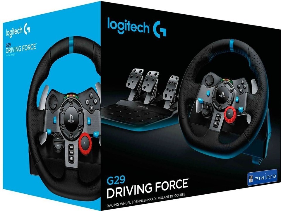 Logitech - G29 Driving Force Racing Wheel and Floor Pedals 764210990529 ...