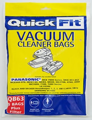10 X VACUUM CLEANER BAGS PANASONIC MC MCE MC-E SERIES FITS MOST POPULAR ...