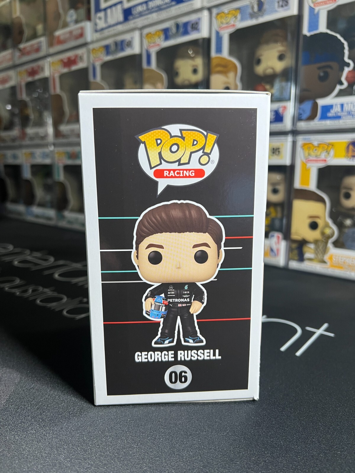 FORMULA 1 F1 MERCEDES GEORGE RUSSELL WITH HELMET FUNKO POP VINYL FIGURE ...