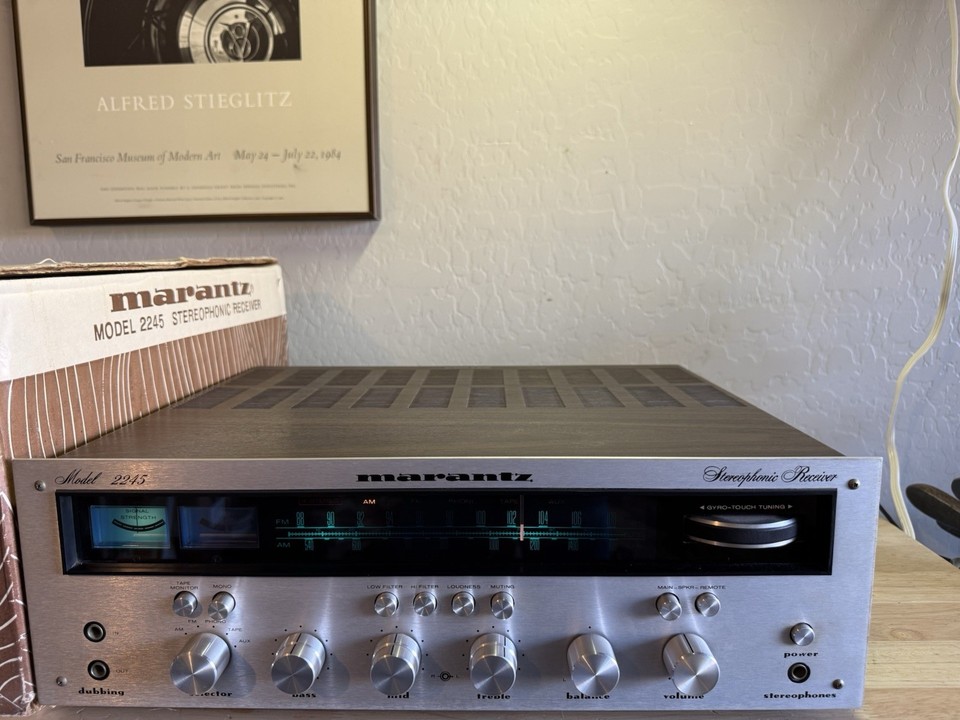 Marantz 2245 Stereo Receiver Amplifier Engraved Faceplate in Original Box AS-IS | eBay