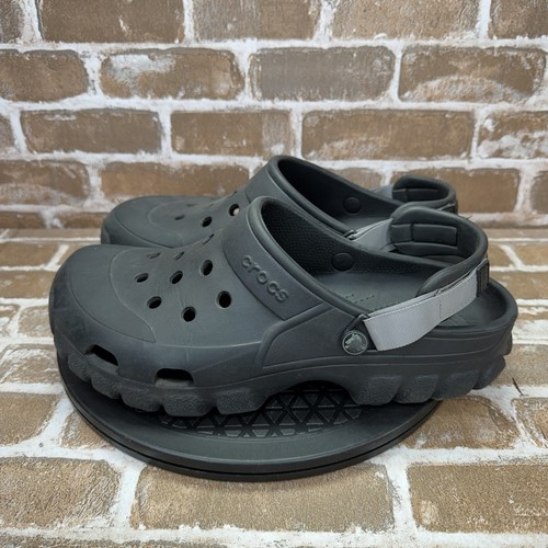 Crocs Offroad Sports Clogs Black Adjustable Strap Classic Comfort Mens ...