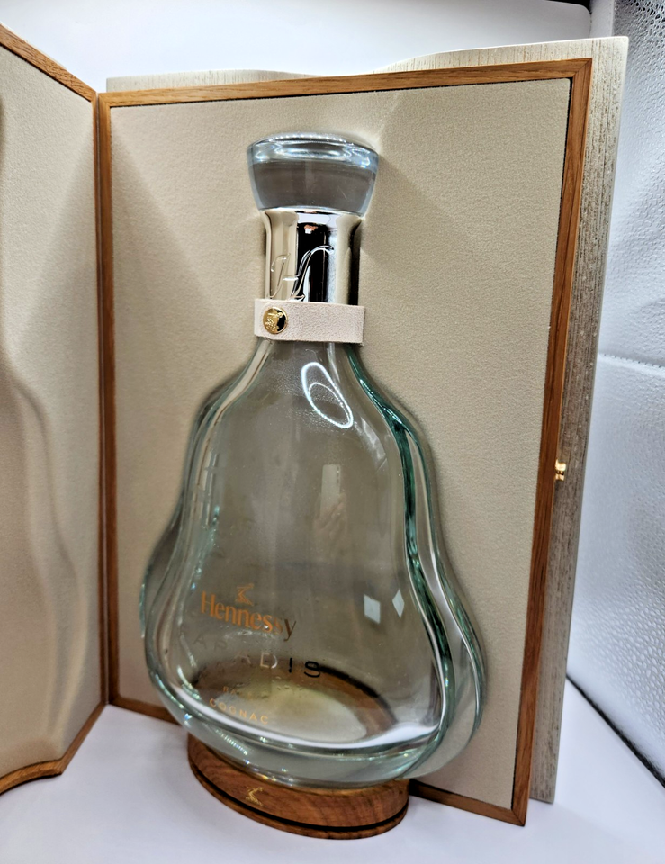 HENNESSY PARADIS Empty Bottle w/ Luxury Wooden Box 🍷 Rare Cognac ...