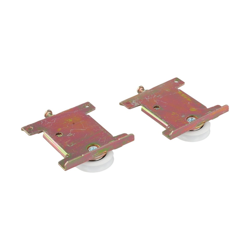 Sliding Door Rollers Metal U Groove Pulley Wheels for Wardrobe Track ...