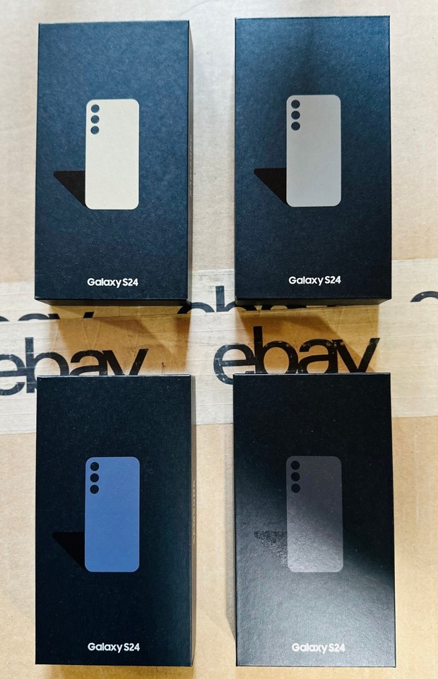 NEW Samsung Galaxy S24 Original Box with OEM USB-C Fast Charge Cable ...