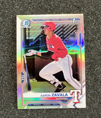 2021 Bowman Chrome 1st Aaron Zavala Texas Rangers | eBay