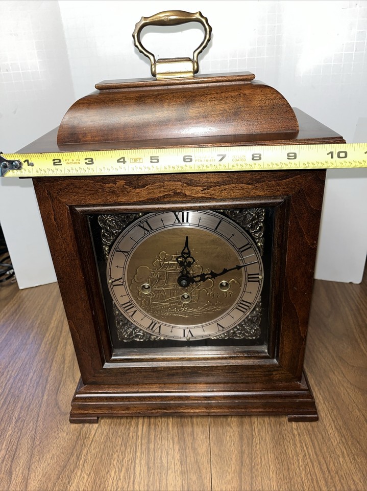 Vintage Wuersch Fall River Chime Mantle Clock W/ Franz Hermle 340-020 ...
