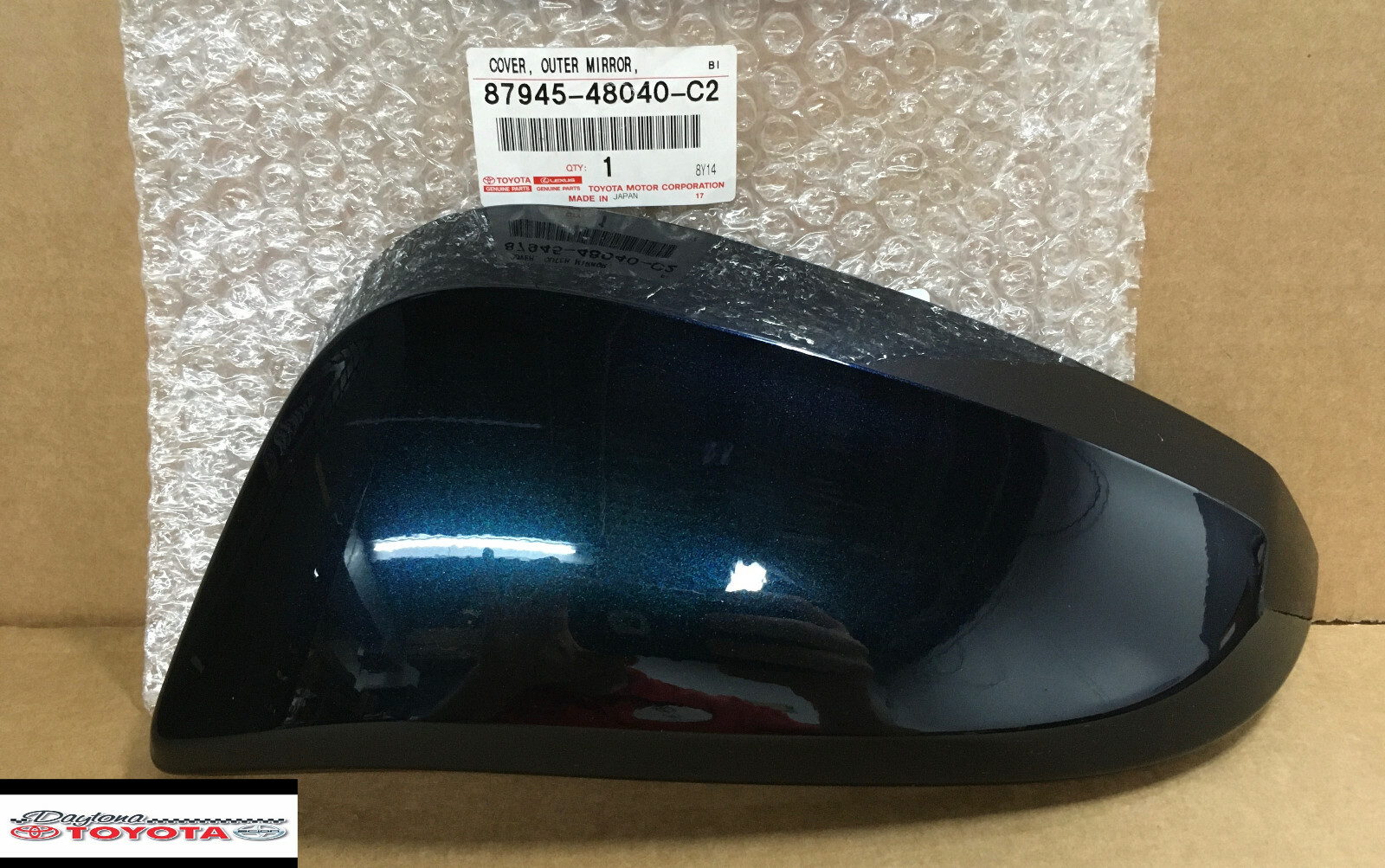 TOYOTA RAV4 OUTER MIRROR COVER FITS 2015-2018 BLACKISH DRIVER SIDE | eBay
